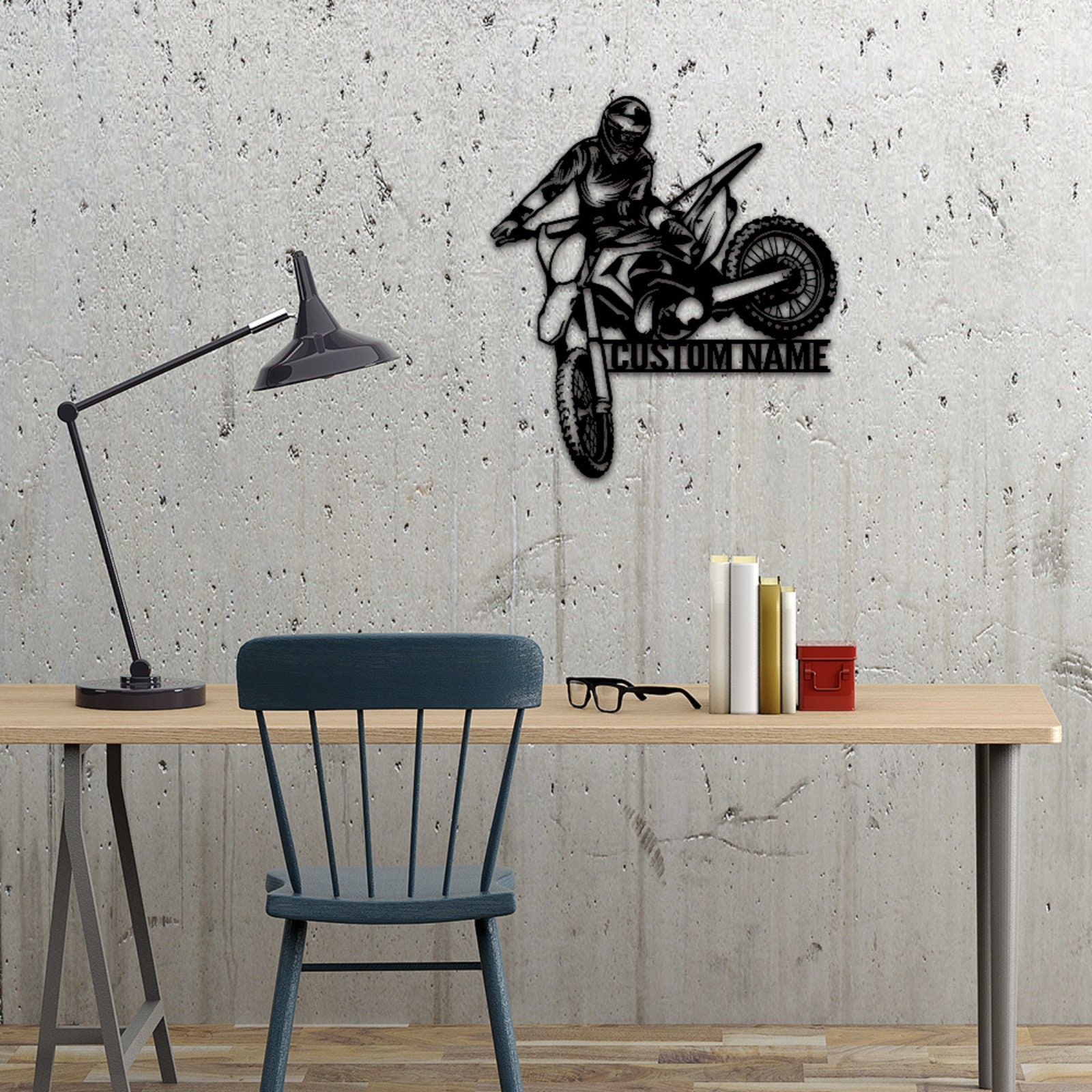 Personalized Motorcycle Metal Wall Artcustom Biker Name - Etsy