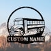 Custom School Bus Metal Sign,personalized School Bus Sign Name,gift for ...
