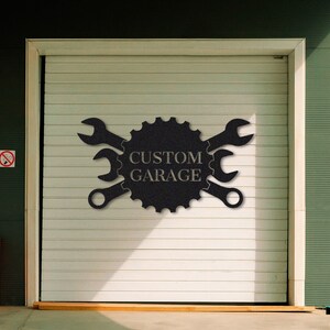 Custom Garage Decor,work Shop Name Sign,personalized Garage Wall Decor ...