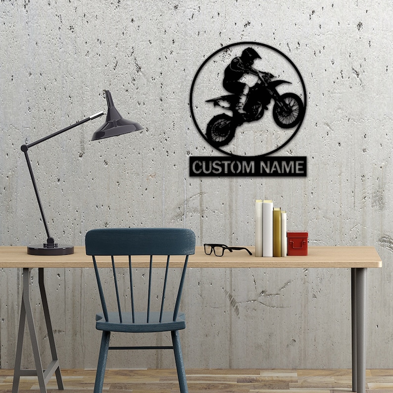 Custom Motorcycle Sign Namepersonalized Motorcycle Wall - Etsy