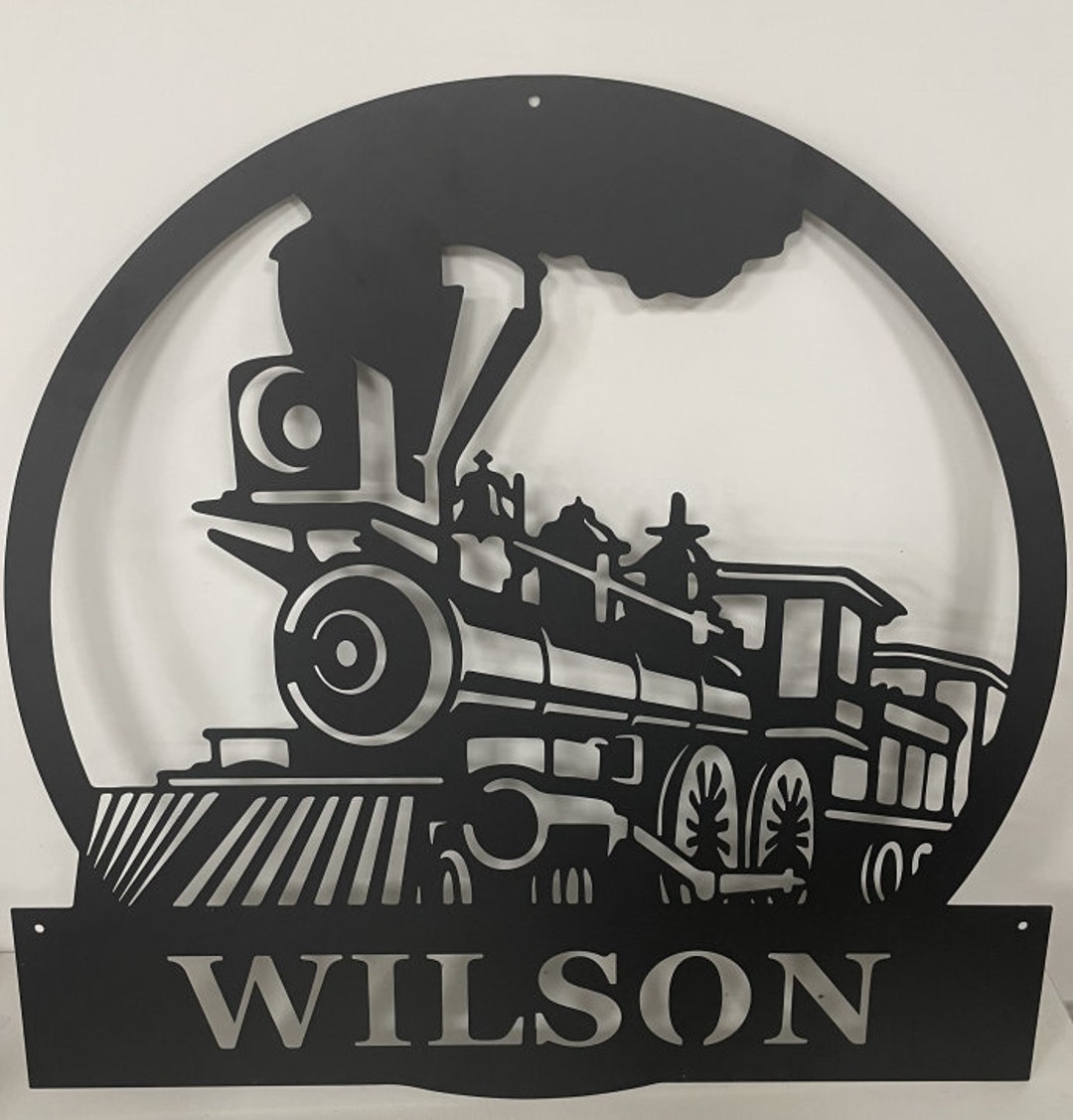 Custom Train Metal Sign Name,railroad Sign,personalized Railway Wall ...
