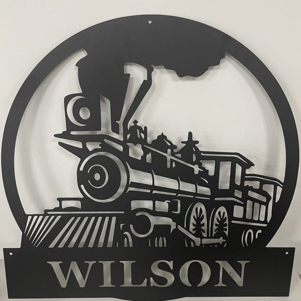 Personalized Name Sign Train - Etsy