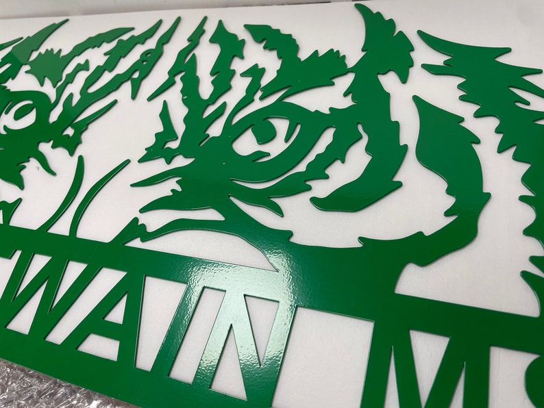 Eye of the Tiger Metal Wall Art, Custom Tiger Sign,personalized Home ...