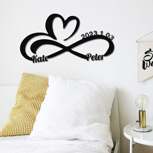 Custom Infinity Sign,personalized Wedding Gift for Couple,metal Wedding ...