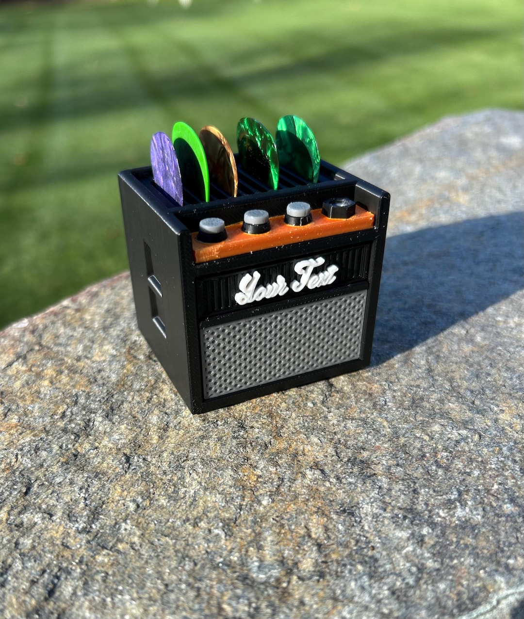 Customizable Guitar Amp Pick Holder Display With Drawer, Plectrum | 11 ...