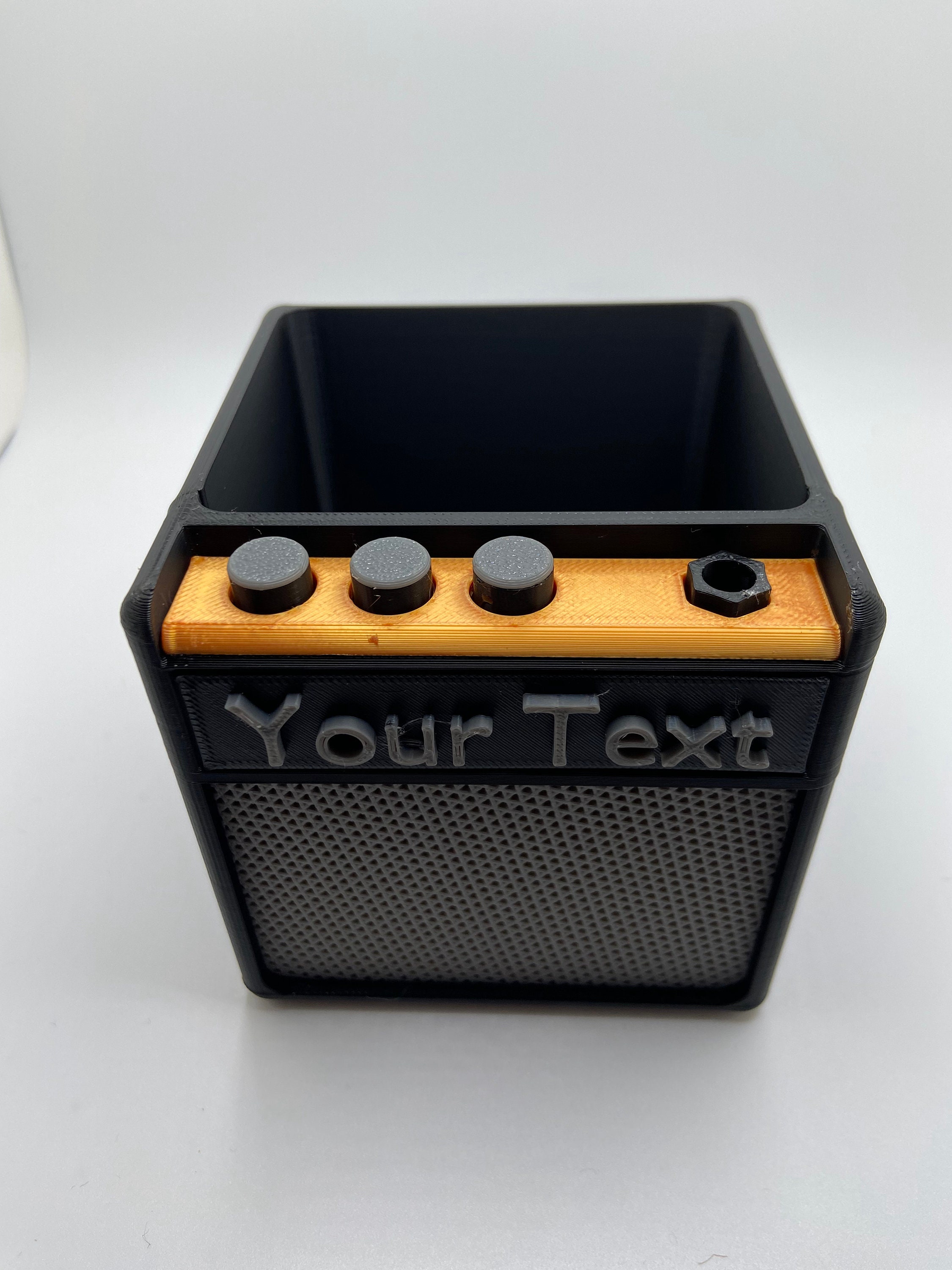 Customizable Amp, Desk Organizer, Musician Pen Holder, Guitar Desk Art ...