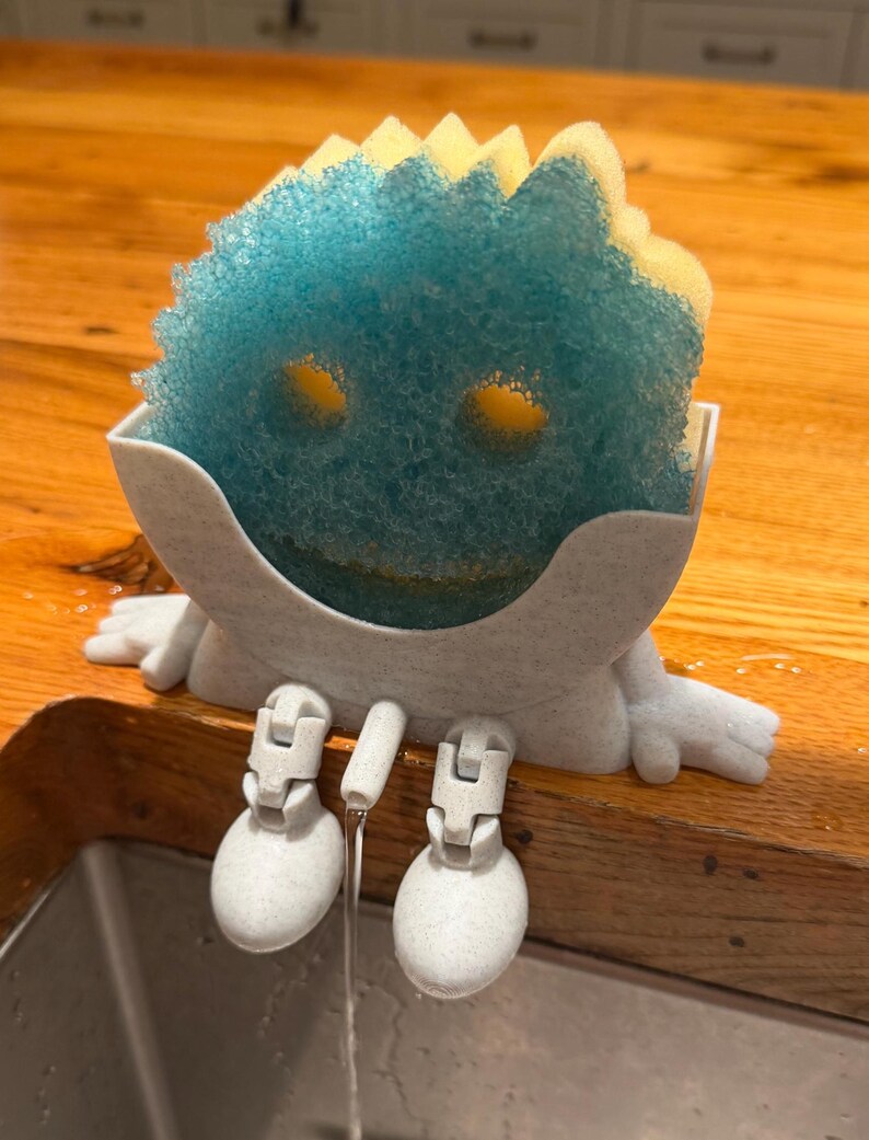 Scrub Daddy or Scrub Mommy Sponge Holder Pad – Kitchen Sink Organizer ...