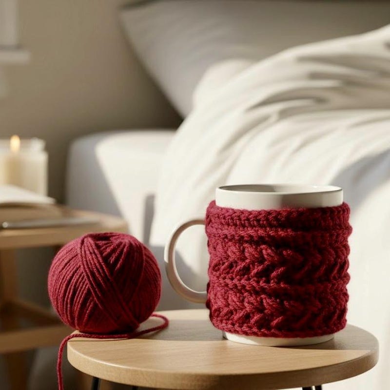 Wheat Stitch Cup Cozy - Etsy