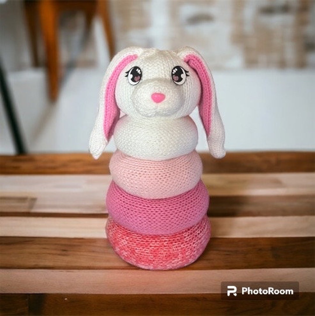 Pattern for Bunny Rabbit Toy Stacker - Circular Knitting Machine Pdf ...