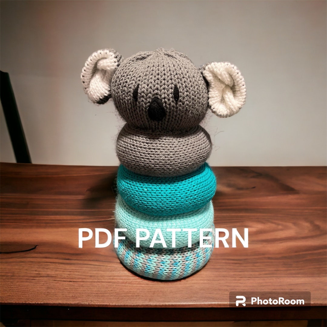 PDF Pattern for Circular Knitting Machine Koala Toy Stacker | Baby ...