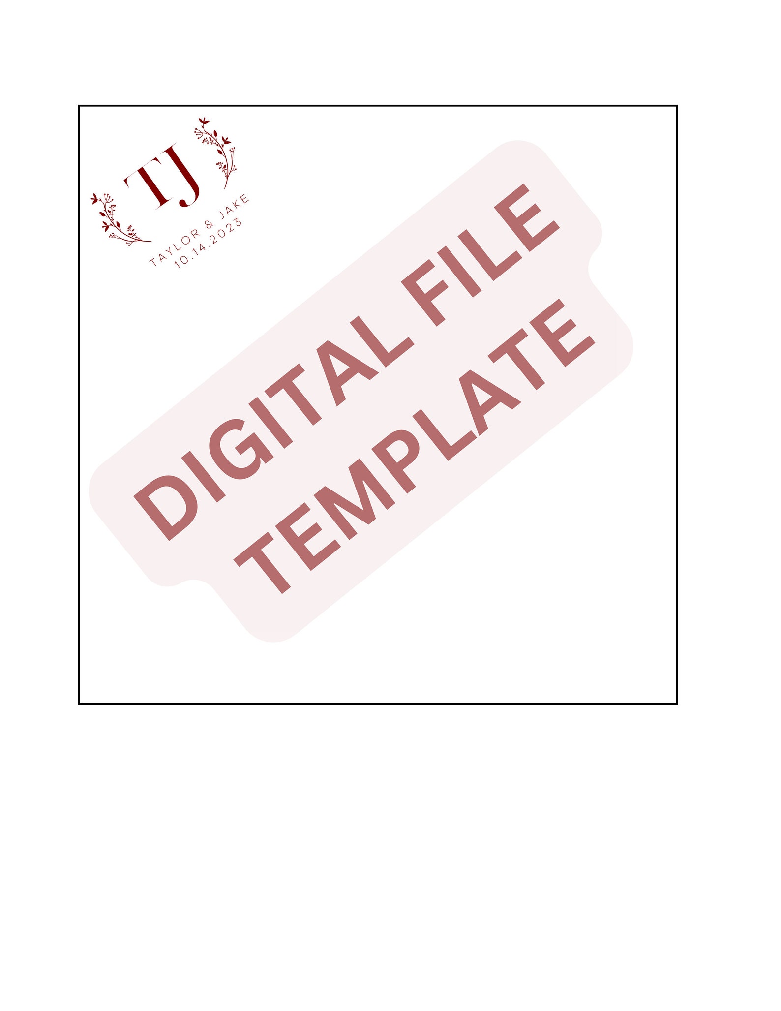 Flower Petal Cone Digital Template Including Petal Toss Sign DIY Petal ...