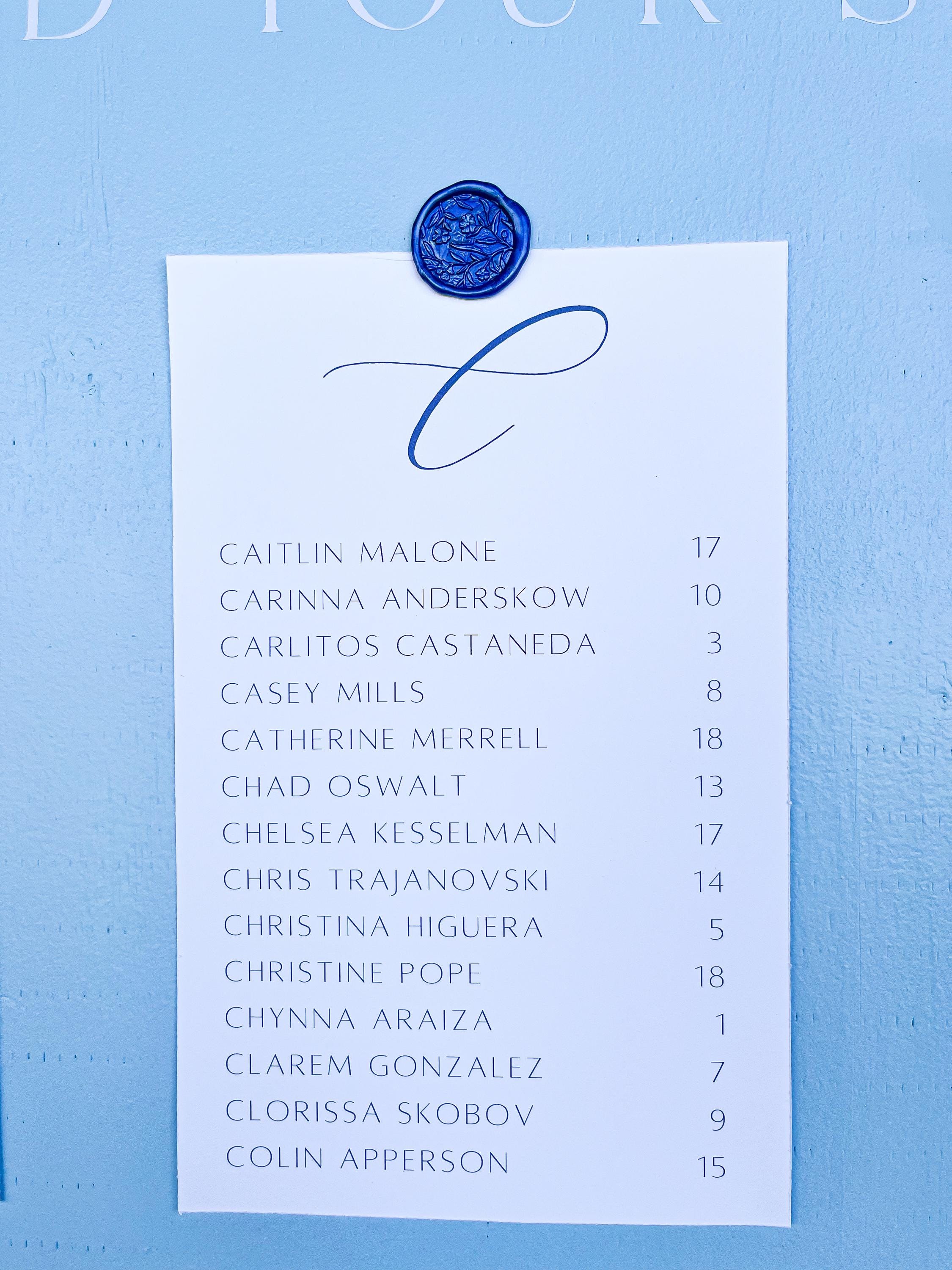 Table Cards for Seating Chart Wedding Wood Seating Chart Custom Table ...