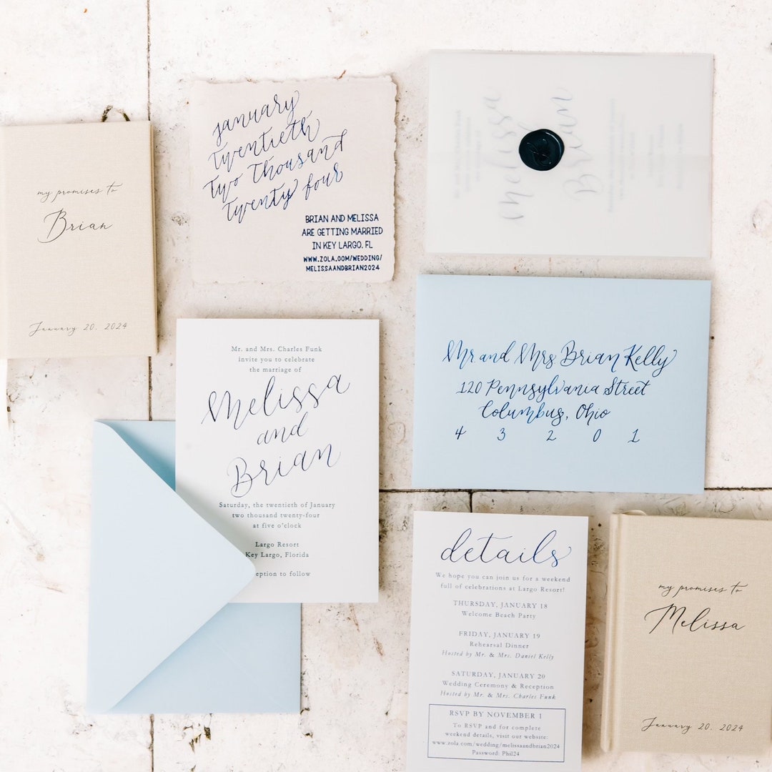 Wedding Calligraphy Guest Addressing Wedding Recipient Addressing ...