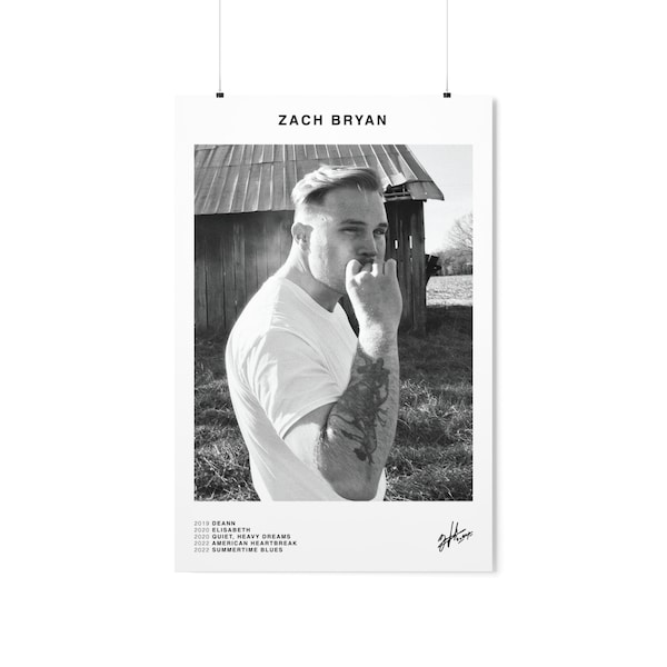 Zach Bryan Poster - Etsy