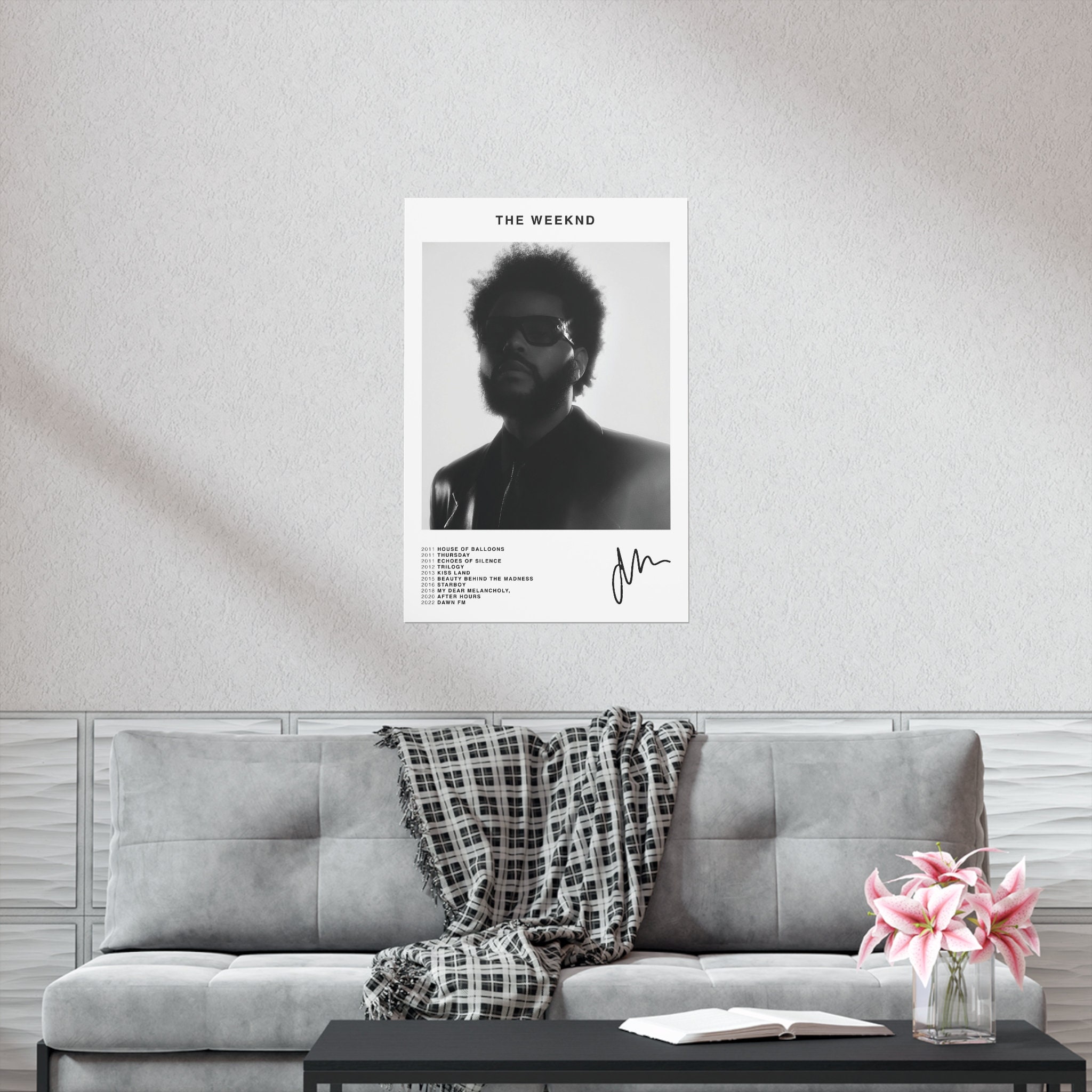 The Weeknd Minimalist the Weeknd Print Poster Poster Print Wall Art ...