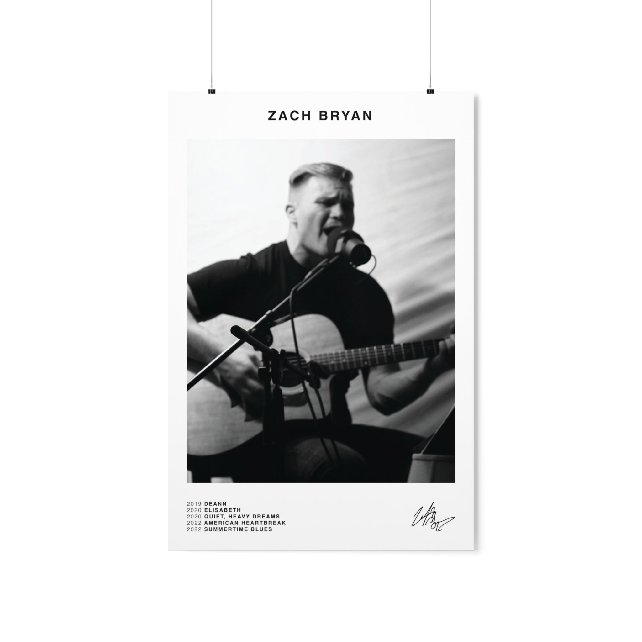 Zach Bryan Poster Minimalist Zach Bryan Print Poster Poster Print Wall ...