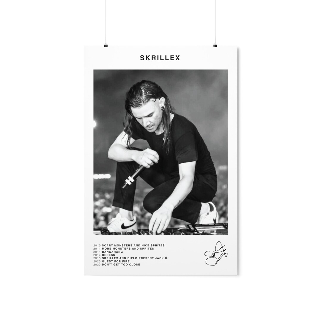 Skrillex Poster Minimalist Skrillex Print Poster Poster Print Wall Art ...