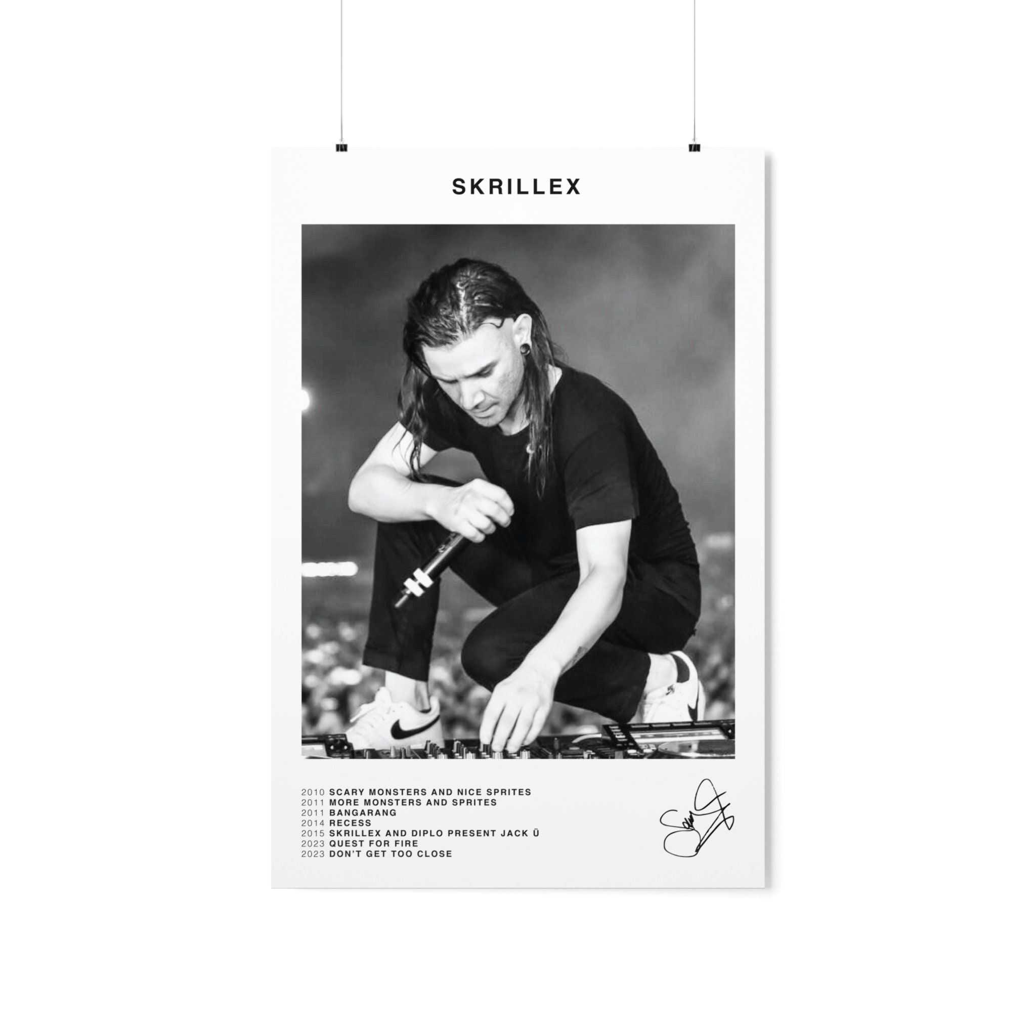 Skrillex Poster Minimalist Skrillex Print Poster Poster Print Wall Art ...