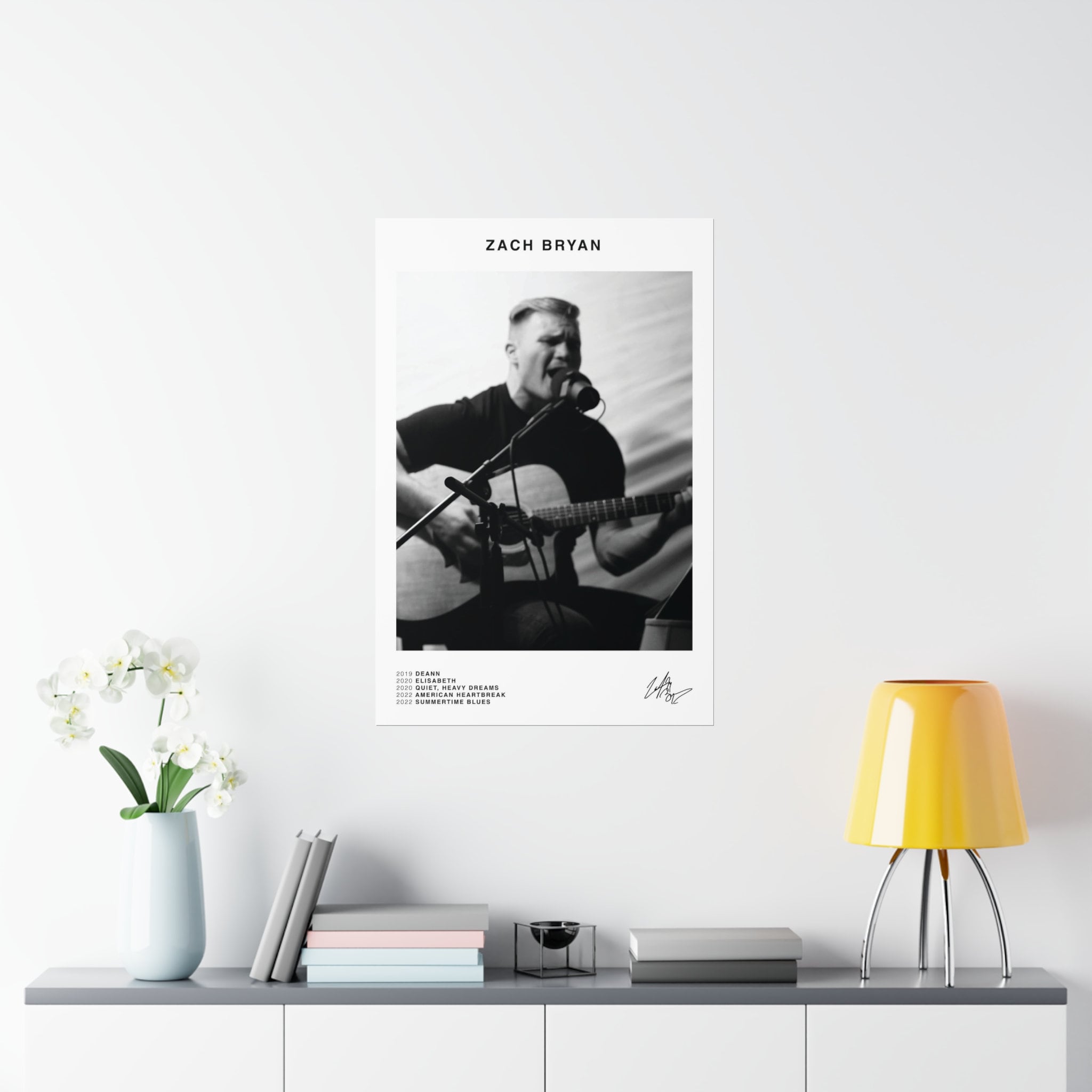 Zach Bryan Poster Minimalist Zach Bryan Print Poster Poster Print Wall ...