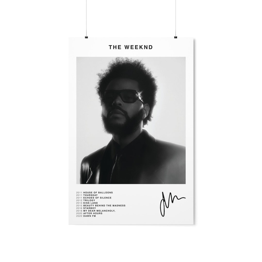 The Weeknd Minimalist the Weeknd Print Poster Poster Print Wall Art ...