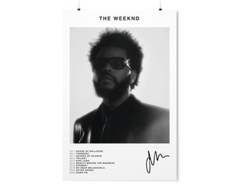 Black the Weeknd Poster - Etsy