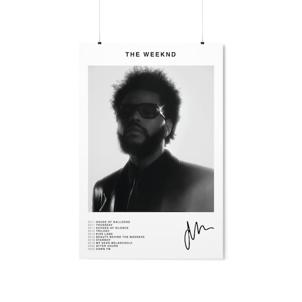 The weeknd poster print - Etsy México
