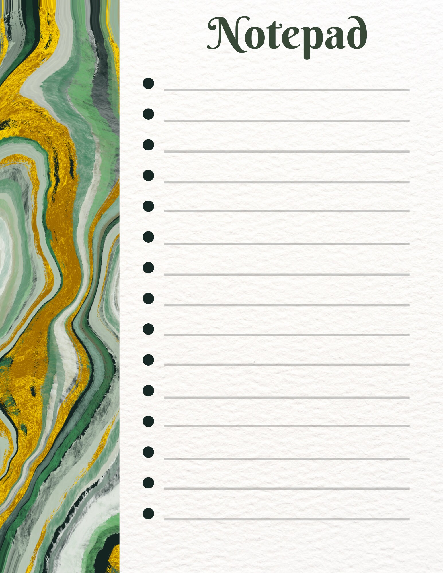 Printable and Downloadable Notepad for Multi-purpose Uses. - Etsy