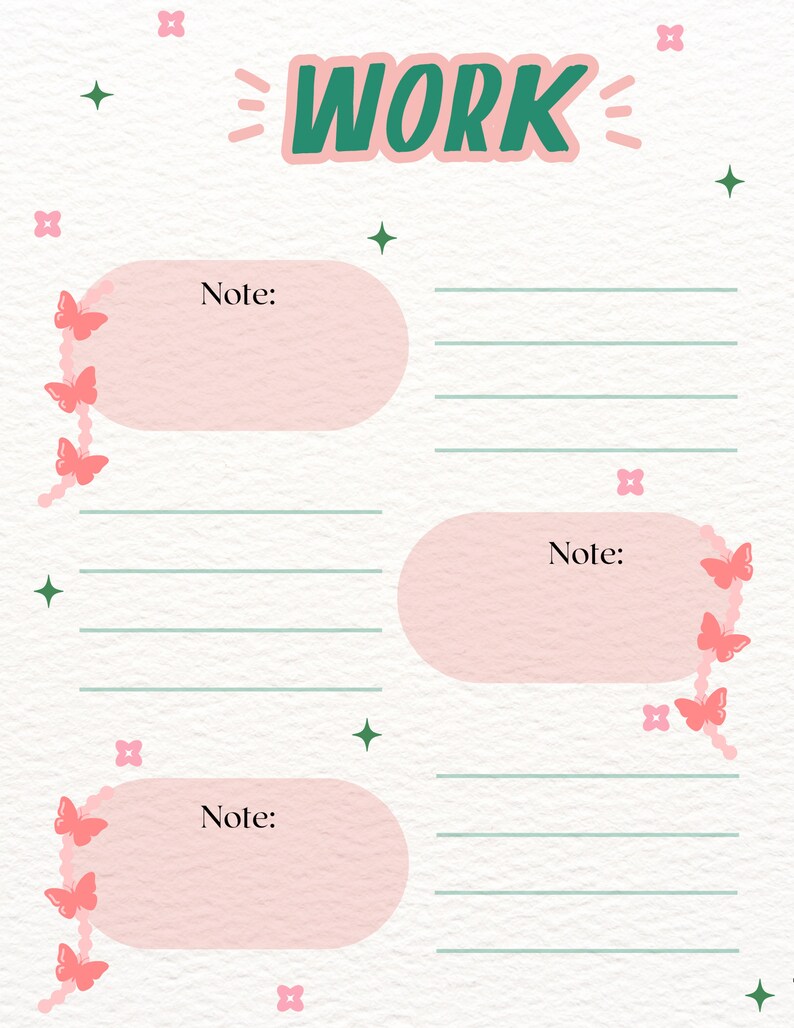 Bloc de notas imprimible y descargable para uso diario, trabajo ...