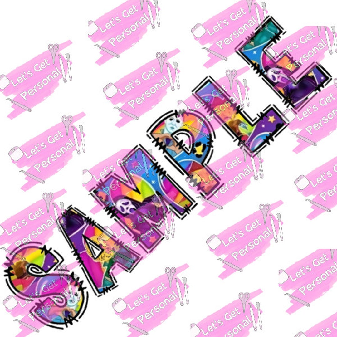 Colour HORROR FONT, Halloween, Font, SUBLIMATION, Letters, Alphabet ...