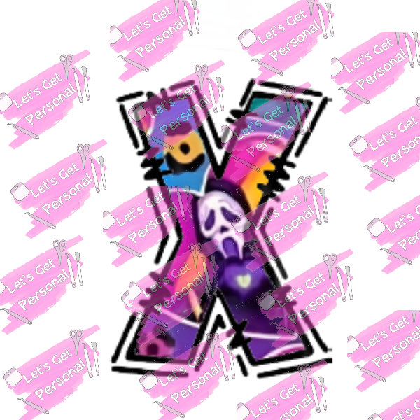 Colour HORROR FONT, Halloween, Font, SUBLIMATION, Letters, Alphabet ...