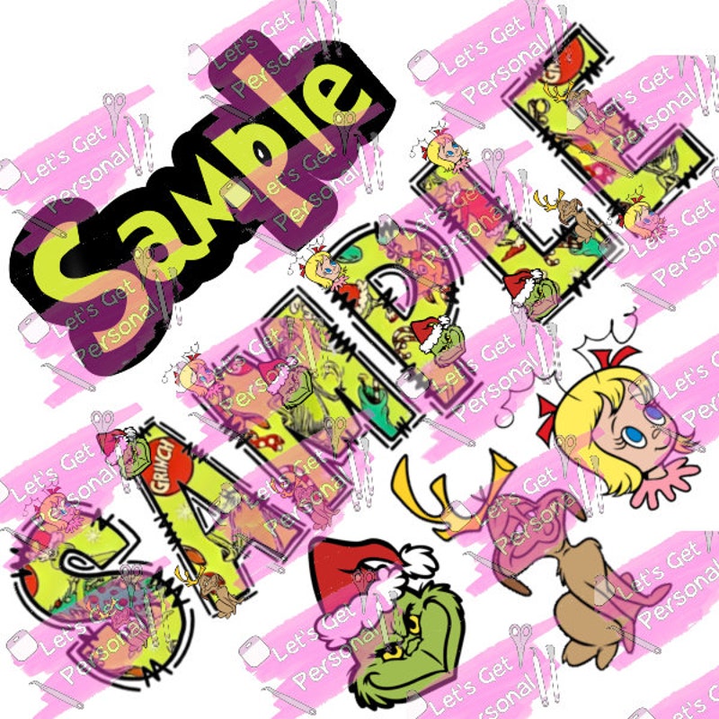 Grinch Monogram Svg - Etsy