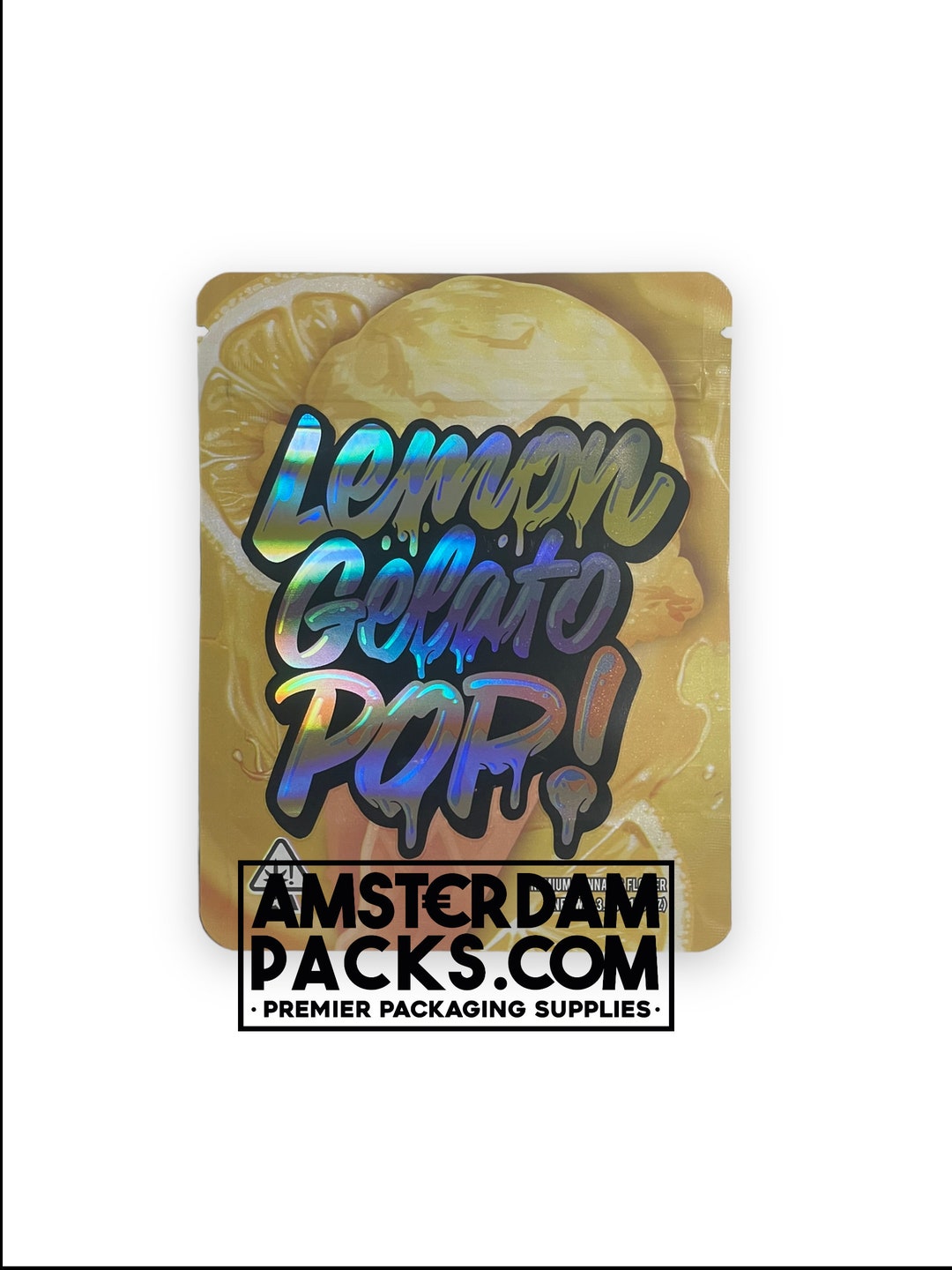 Lemon Gelato Pop Cali Packs Mylar Bags 3.5G Smell - Etsy