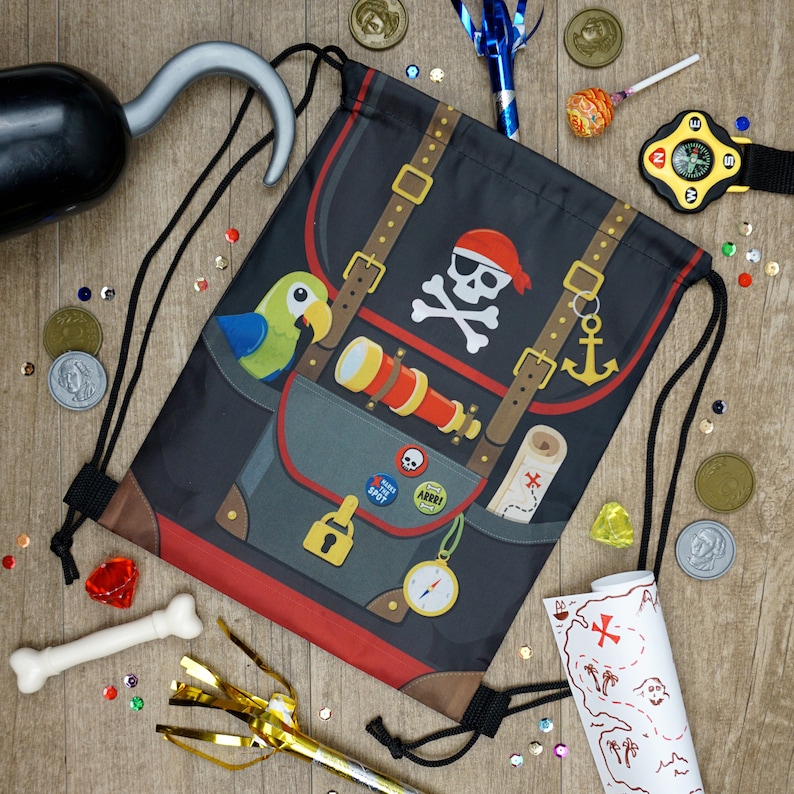 Pirate Party Favor Bags for Pirate Birthday Party: Pirate Goodie Bags ...