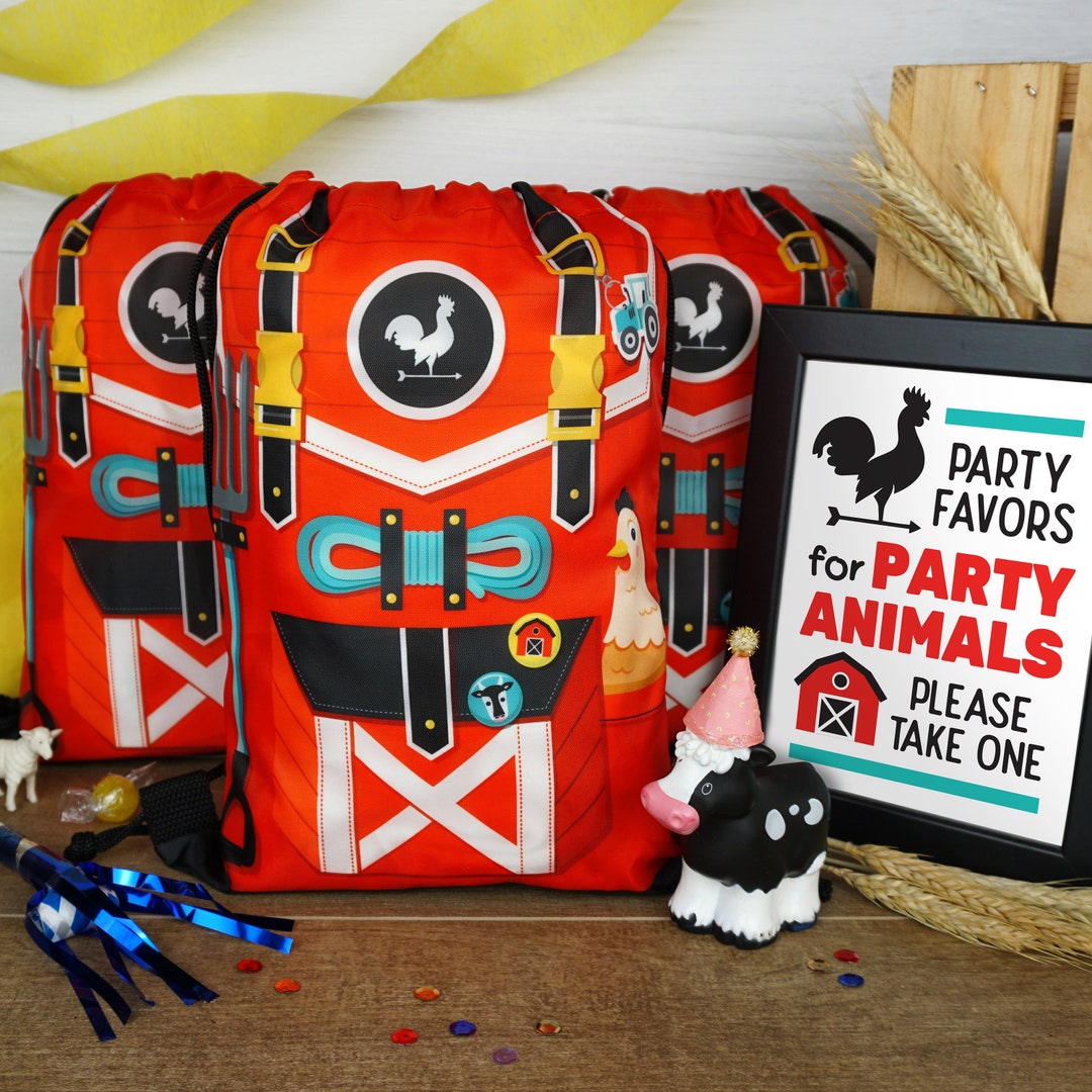Farm Party Bags - Farm Animal Party Bags - Farm Animal Birthday Party ...