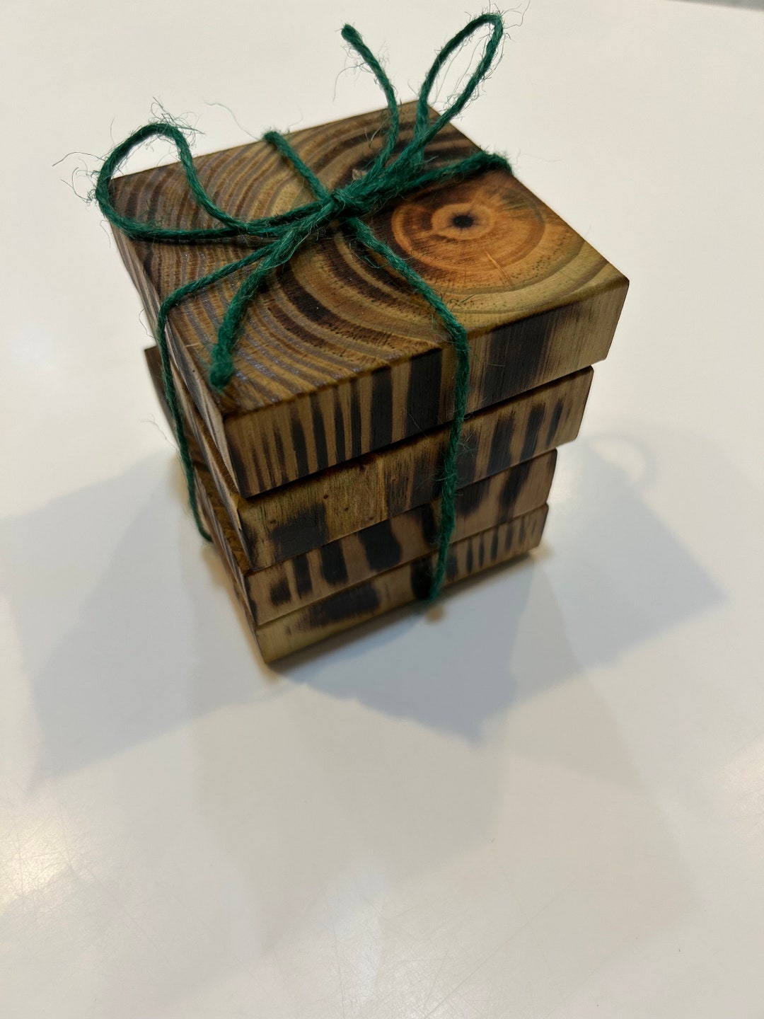 4x4 End Grain Coasters Set of 4 - Etsy