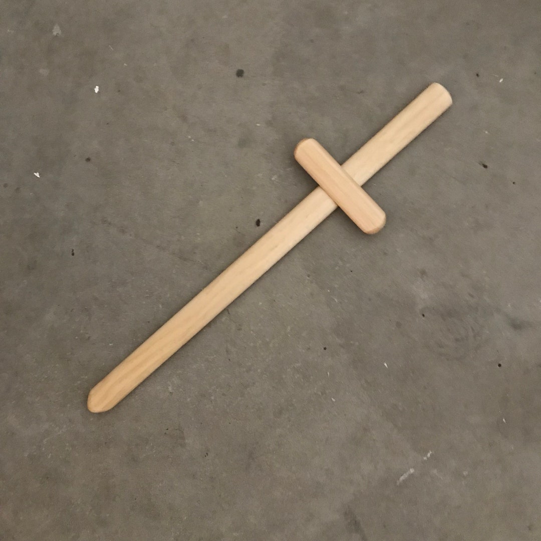 Handmade Wooden Toy Sword Pine Wood 24 Inches - Etsy