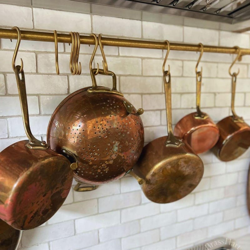 Wall Mount Pot Rack - Etsy