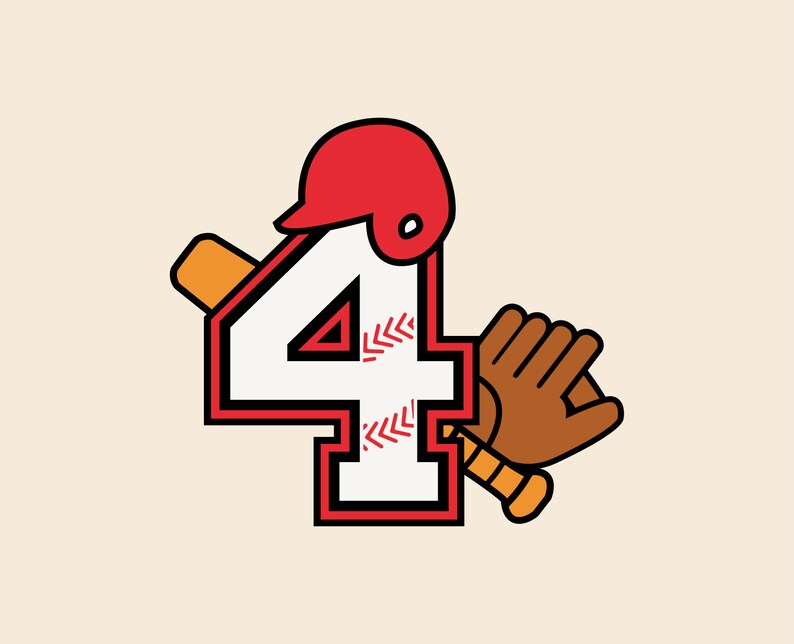 Baseball Number Svg ,number,font,letter,softball,sports,silhouette ...