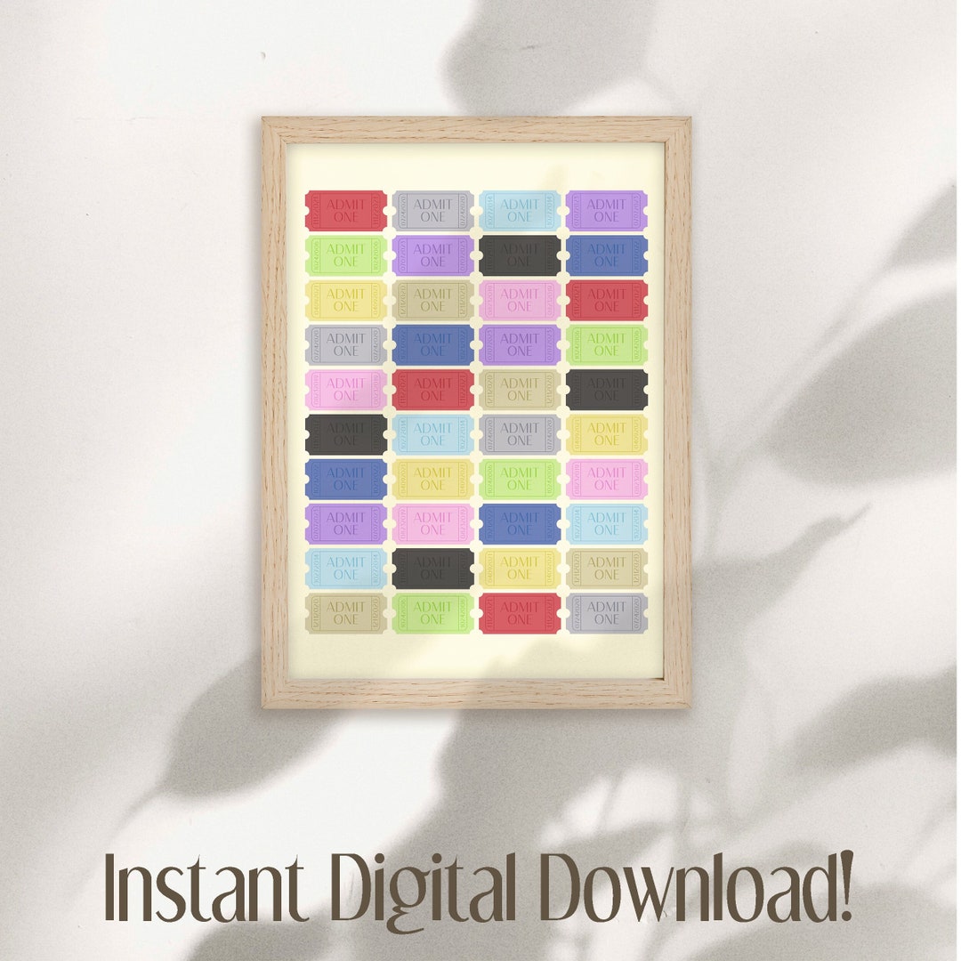 Taylor Swift Eras Tour Printable Wall Art, Swiftie Home Decor, Taylor ...