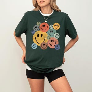 Retro Smiley Faces Shirt, Smile Face T-shirt, Vintage Smiley Face ...