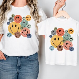 Retro Smiley Faces Shirt, Smile Face T-shirt, Vintage Smiley Face ...