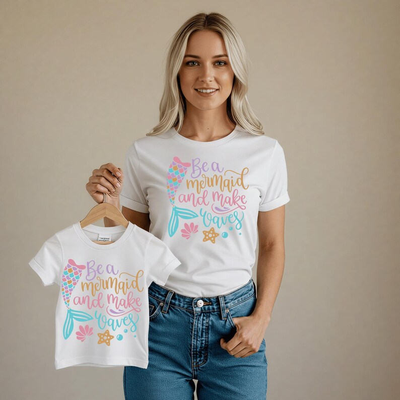 Mermaid Lover Kids Shirt, Be a Mermaid Make Waves Shirt, Summer T-shirt ...
