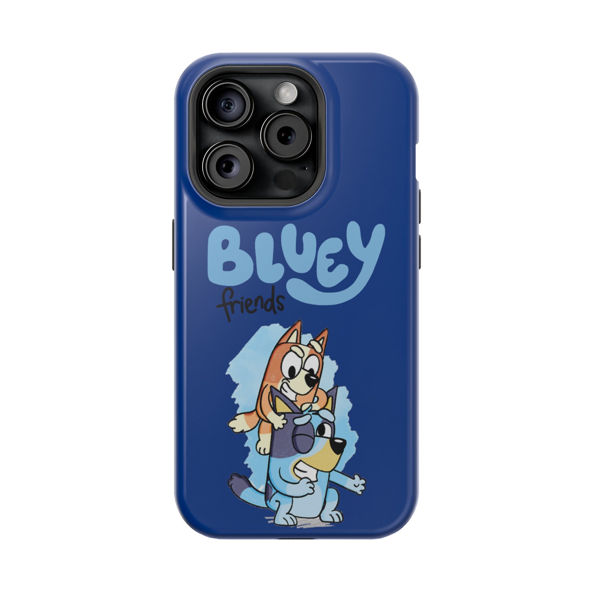 Bluey Magsafe Compatible iPhone Phone Case for 15, 14, and 13 Featuring ...