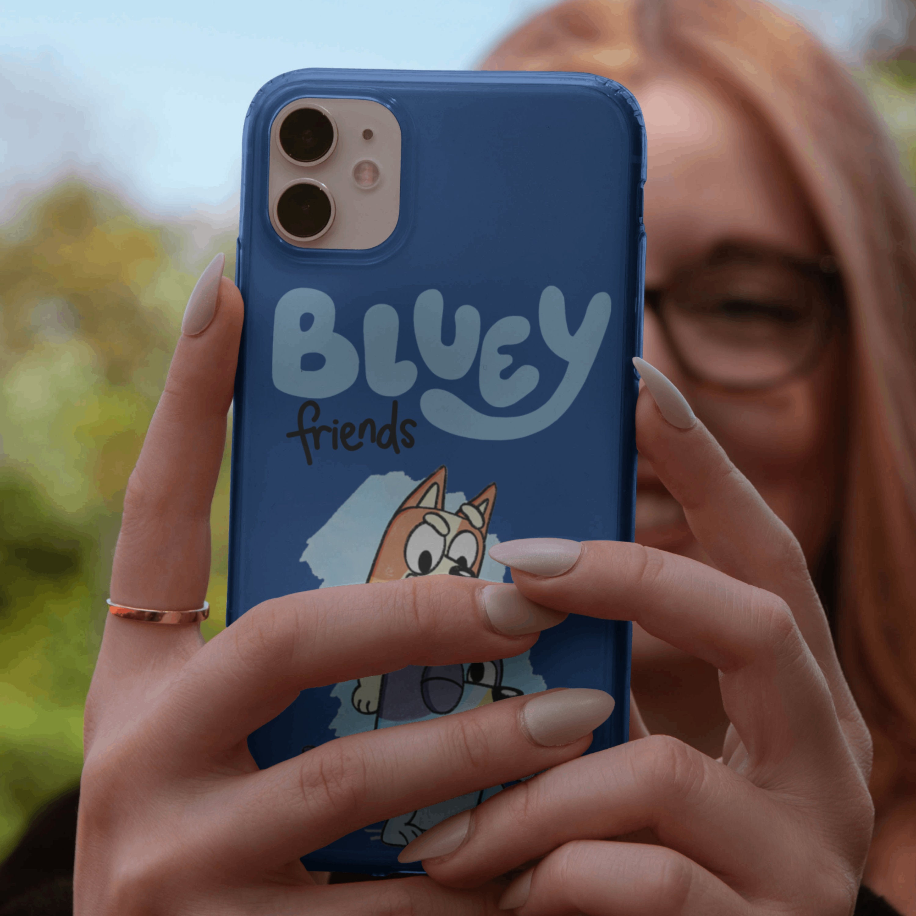 Bluey Magsafe Compatible iPhone Phone Case for 15, 14, and 13 Featuring ...
