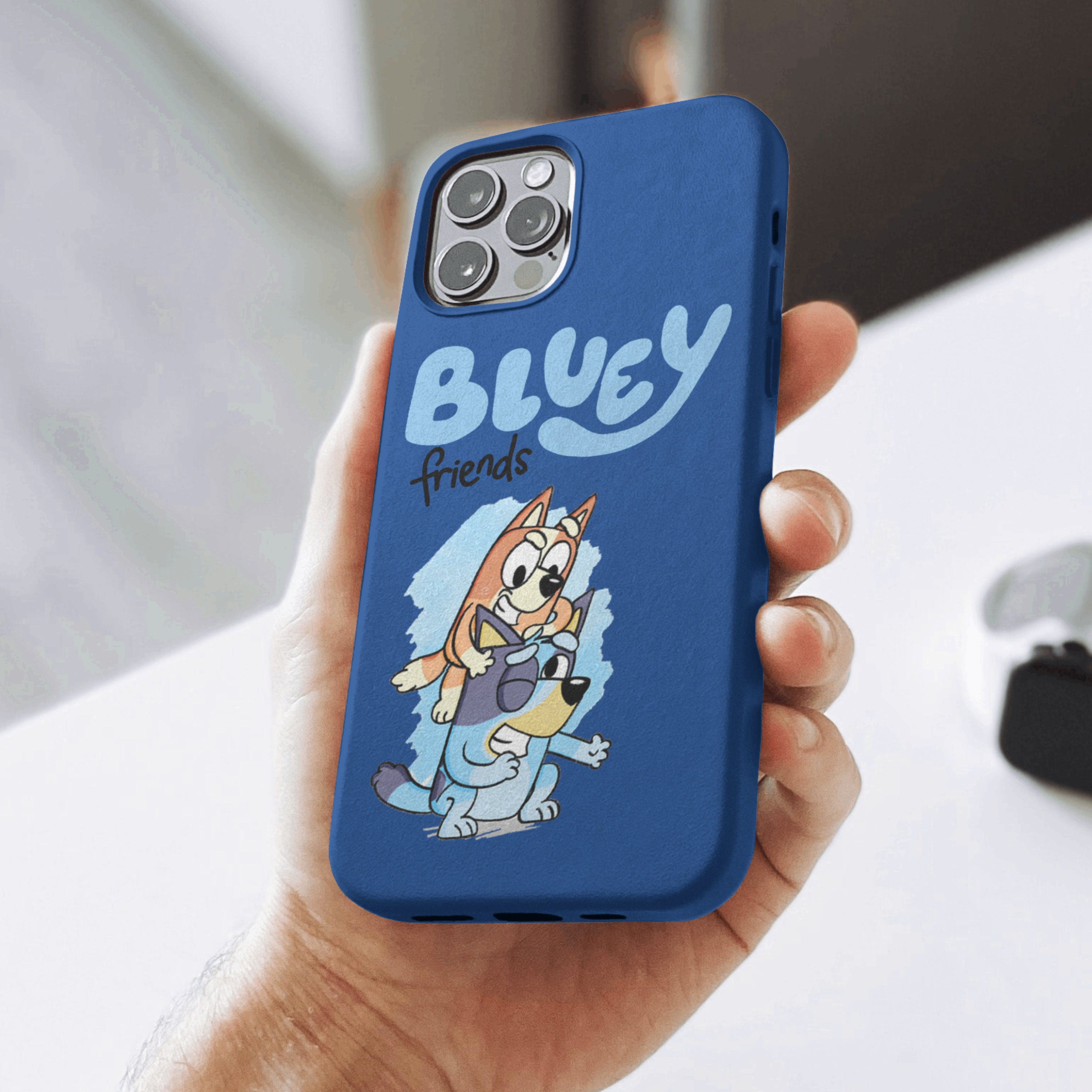 Bluey Magsafe Compatible iPhone Phone Case for 15, 14, and 13 Featuring ...