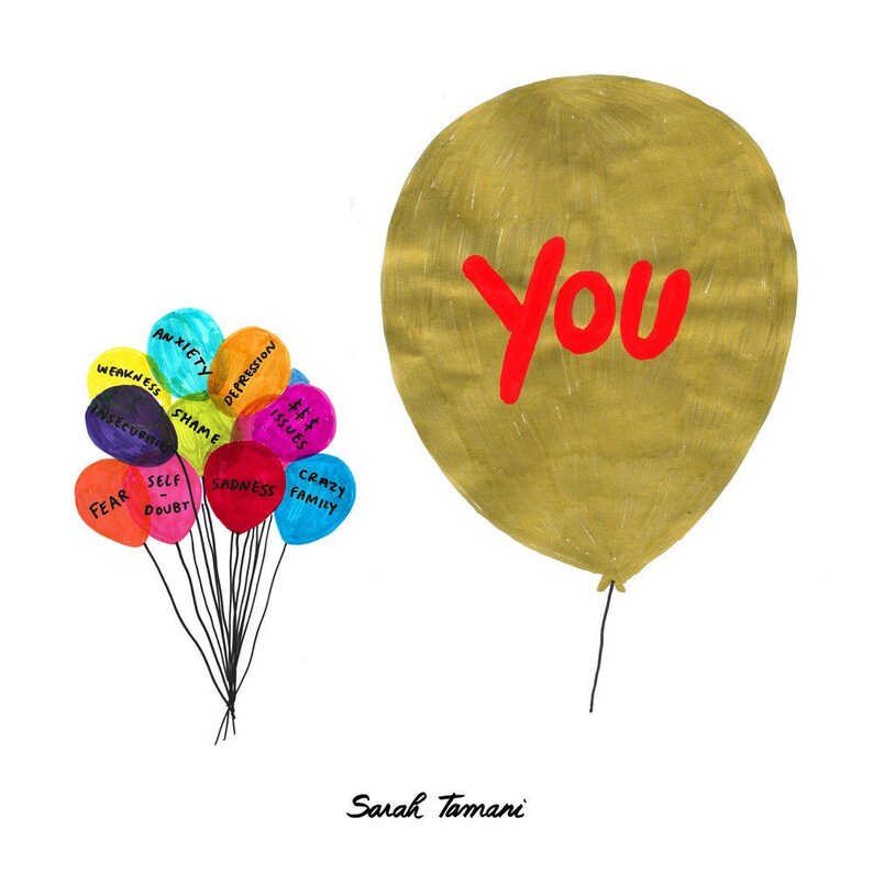 You Matter Poster – Hand Drawn Inspirational Quote Art, Self Love Wall ...