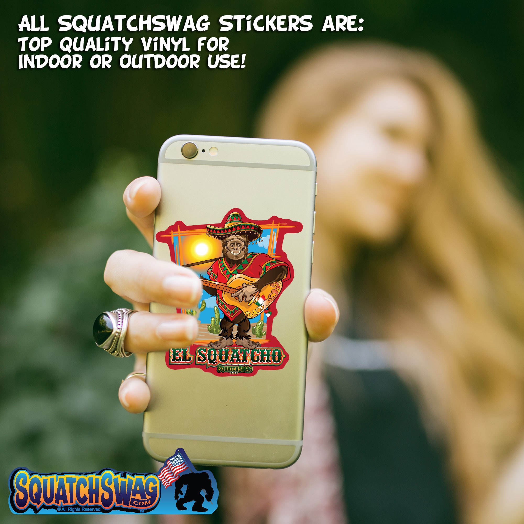 El Squatcho Bigfoot, Sasquatch, Yeti Sticker by Squatchswag - Etsy