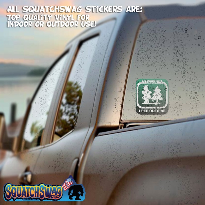 I Pee Outside Ladysquatch Bigfoot Sasquatch Sticker by - Etsy
