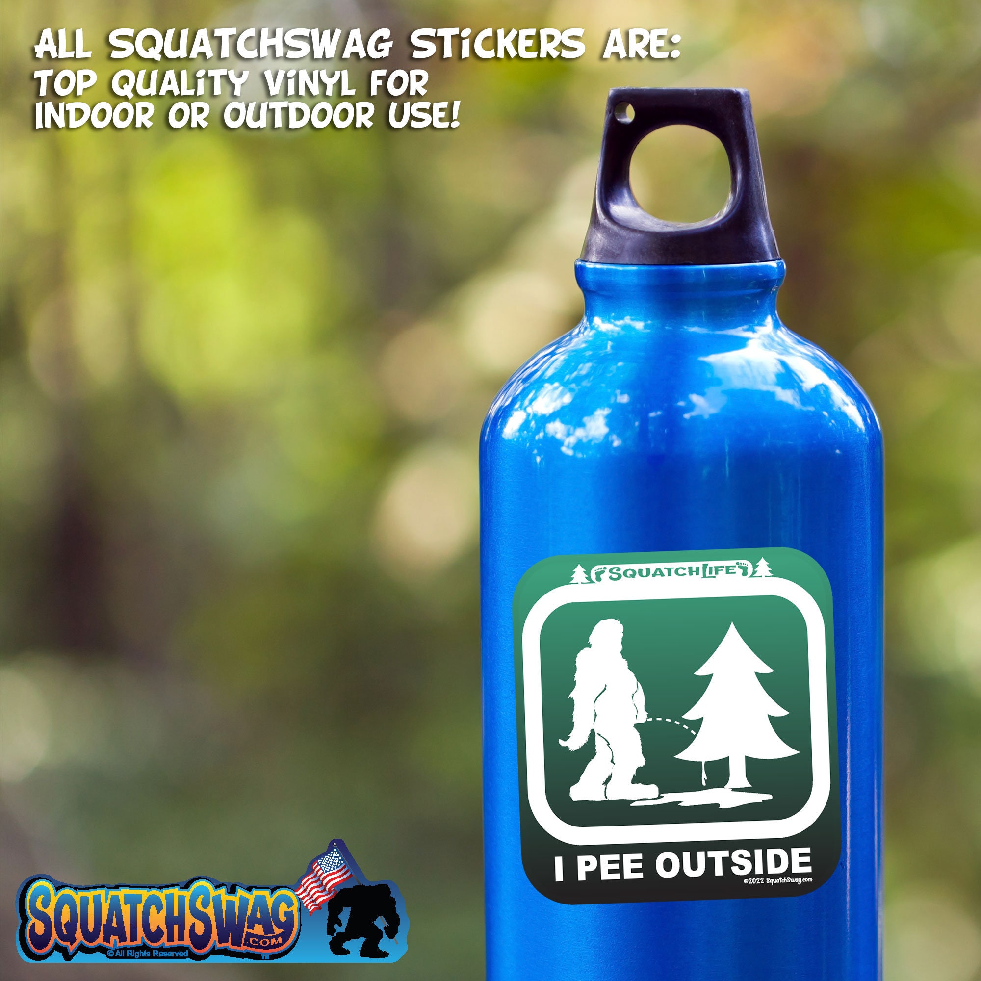 I Pee Outside Bigfoot, Sasquatch Sticker by Squatchswag - Etsy