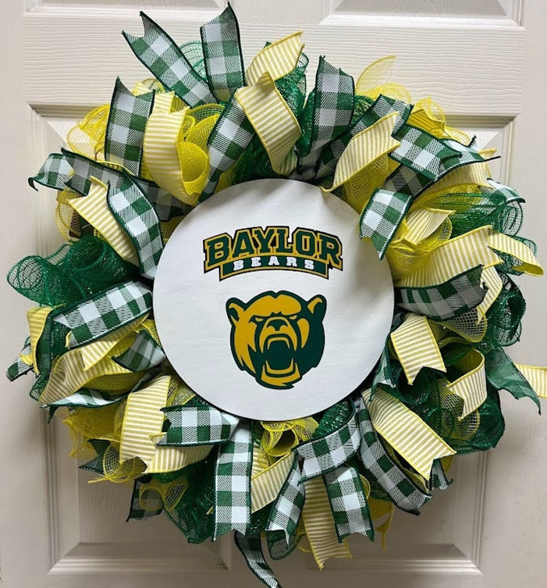 Baylor Bears Wreath, Bears, Sic' Em, Claws, College, Sports Fan, Wreath ...
